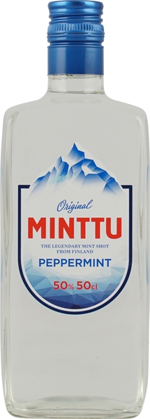 Minttu Peppermint Likör 50 % Vol - starker Pfefferminzl