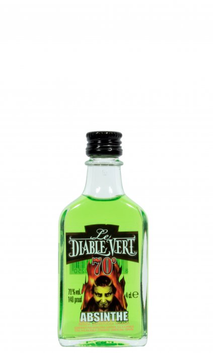 Diable Absinthe Grün Miniatur - Kräftig und aromatisch