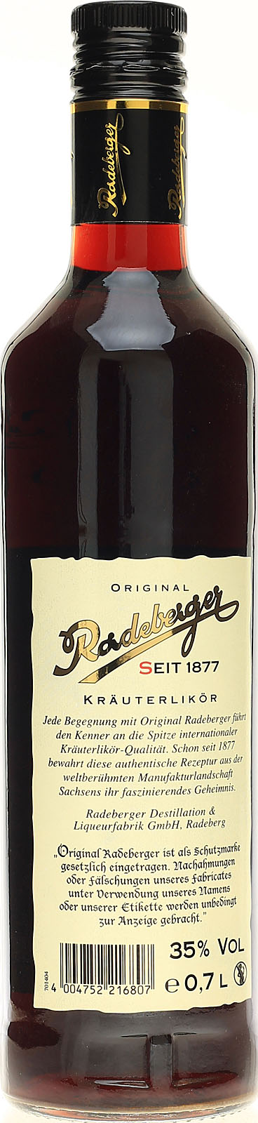 Radeberger Bitter 0,7 Liter 35% Vol.