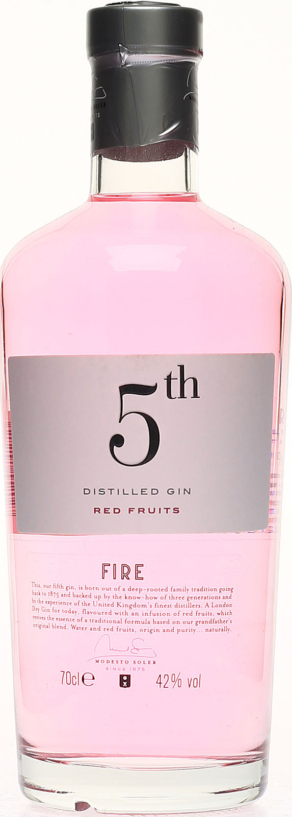 5th Fire Pink Gin, fruchtiger Gin aus Spanien