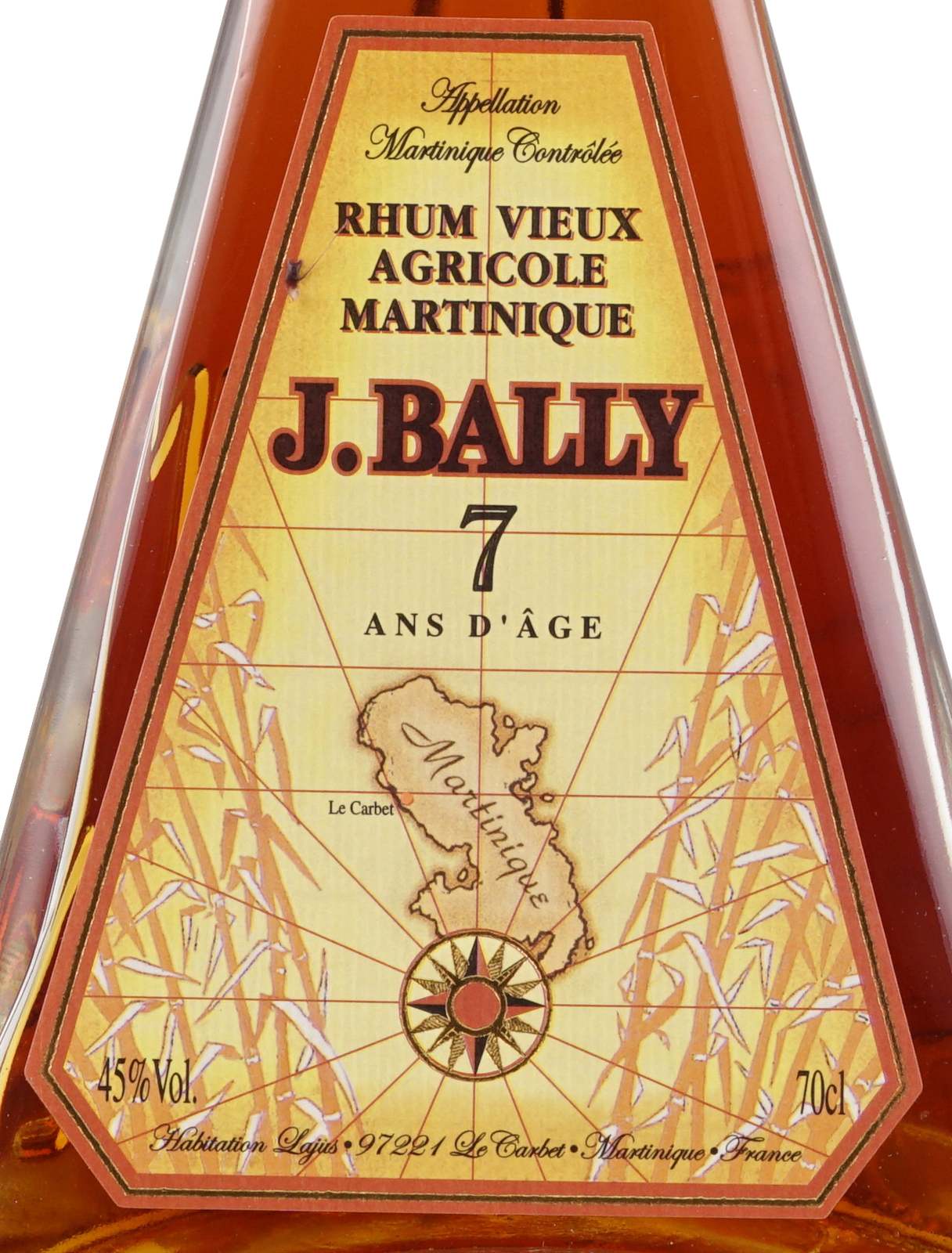 J. Bally Rhum Vieux Agricole 7 Jahre in der Pyramidenfl