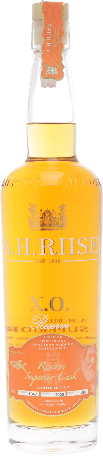 A.H. Riise XO Reserve Super Premium Rum 0,7L 40% Vol.