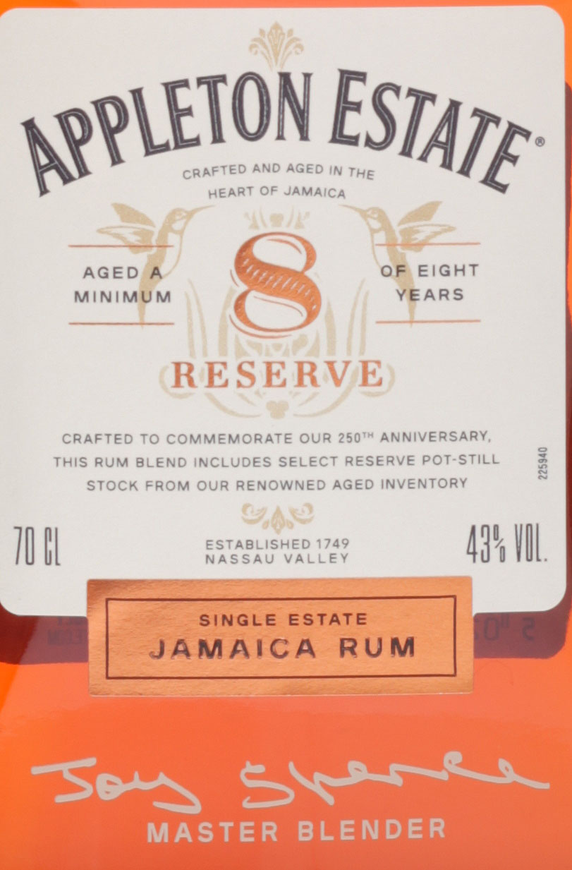 Appleton Estate Reserve Rum (8 Jahre) 0,7 Liter im Shop