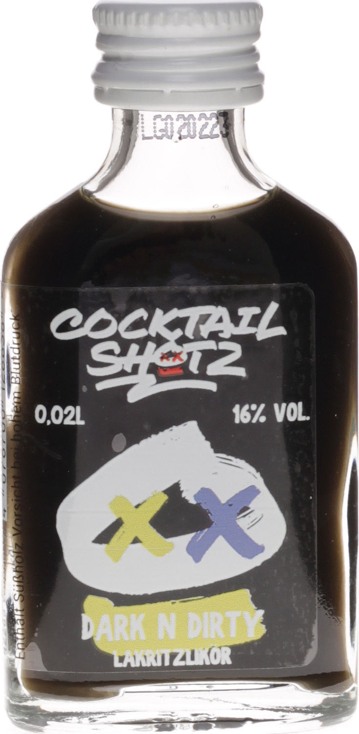 Bar Monkey's Cocktail Shotz Dark N Dirty Glas 20x 0,02