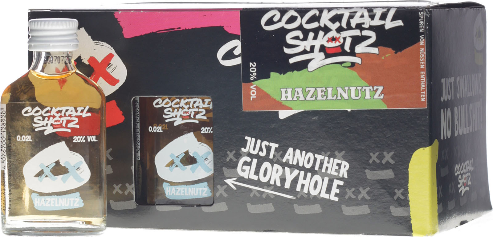 Bar Monkey's Cocktail Shotz Hazelnutz Glas 20x 0,02 Lit