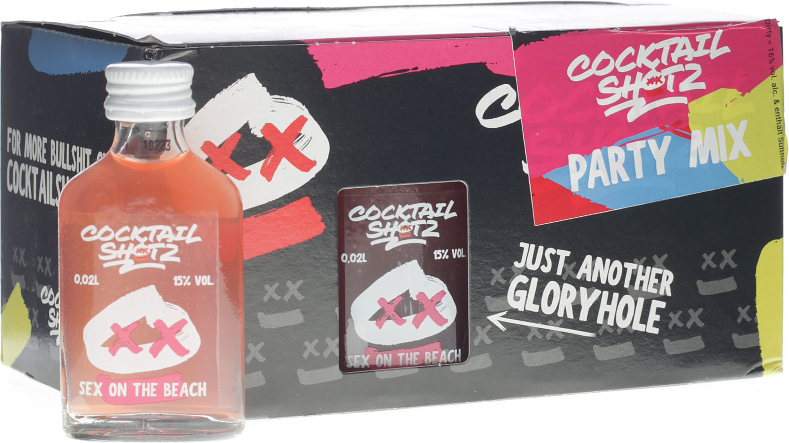 Bar Monkey's Cocktail Shotz Party Mix Glas 20x 0,02 Lit