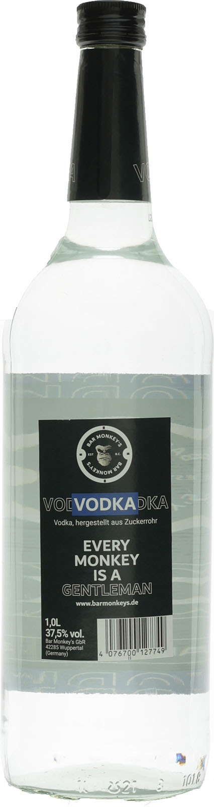 Bar Monkey's Vodka 1,0 Liter 37,5 % Vol. im Shop kaufen
