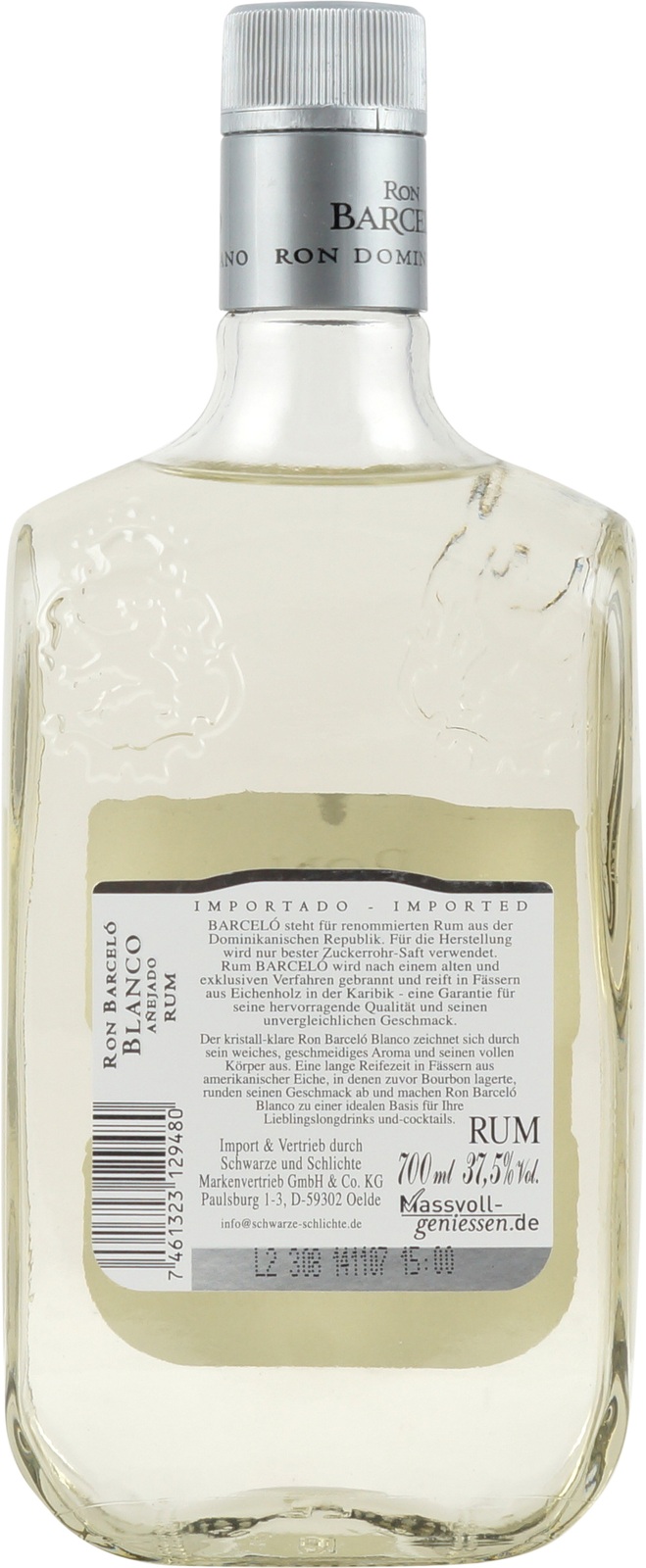 Barcelo Blanco 0,7 Liter 37,5% Vol.