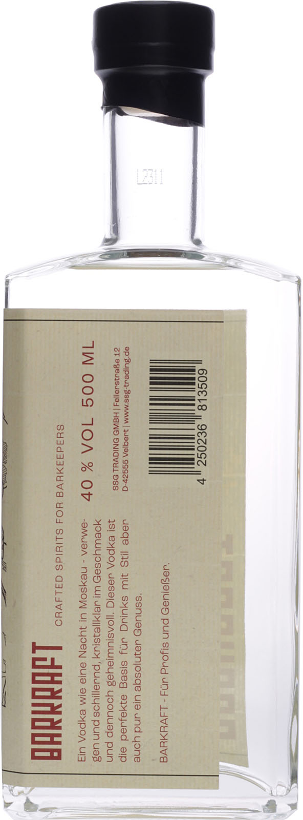 Barkraft Vodka 0,5 Liter 40 % Vol. günstig im Shop kauf