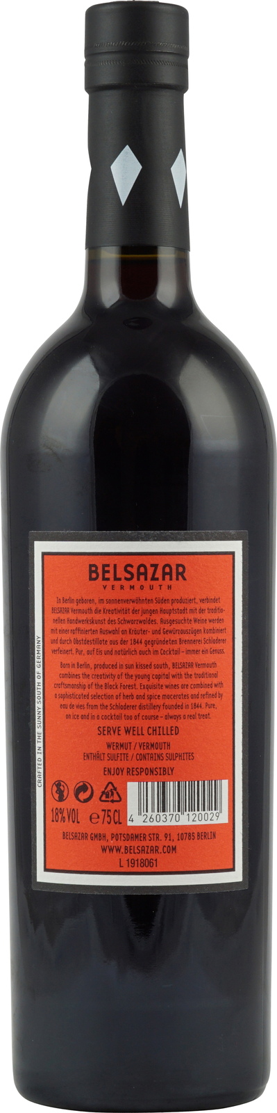 Belsazar Vermouth Red 0,75 Liter 18 % Vol. im Shop kauf
