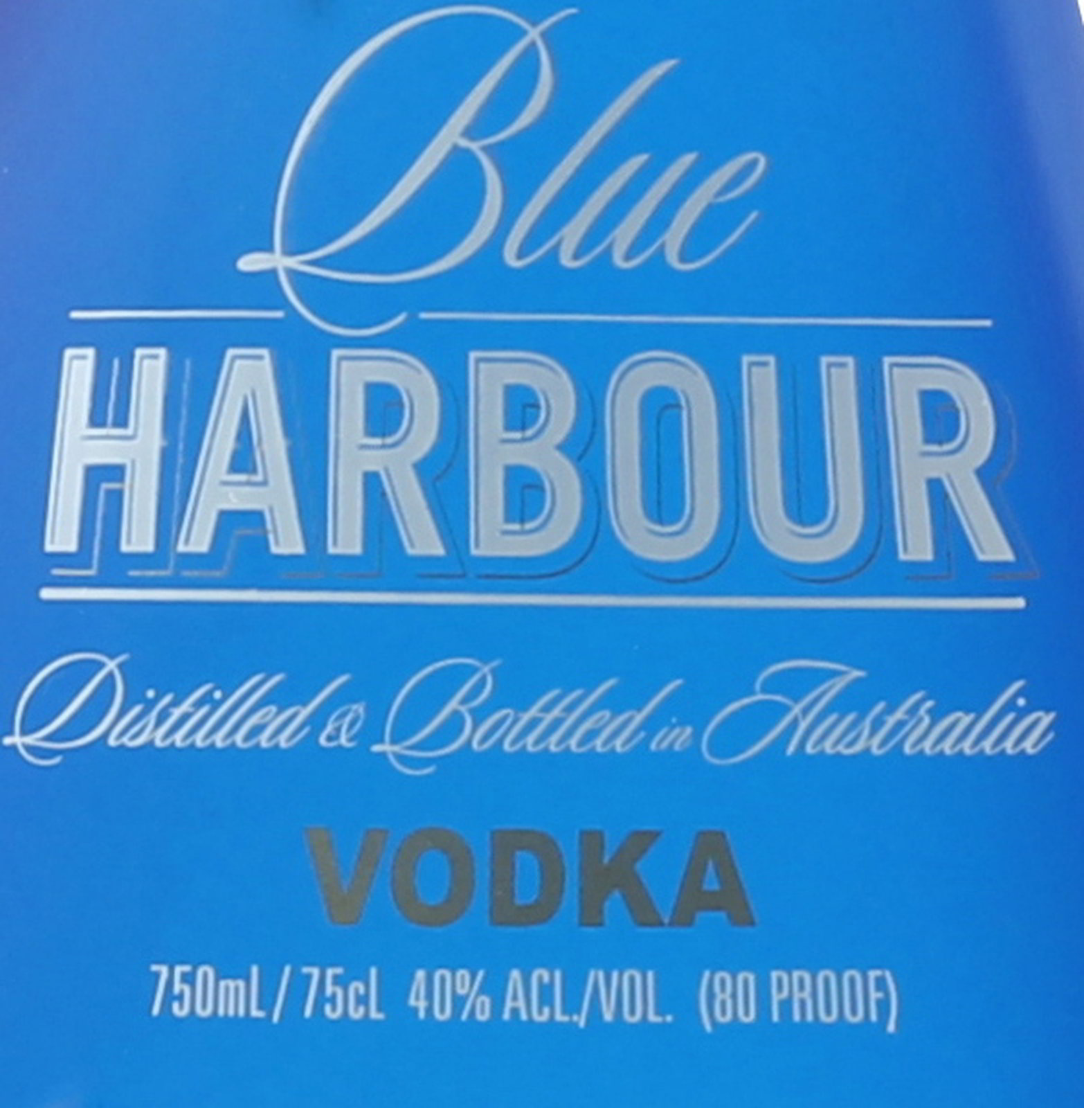 Blue Harbour Blue Straight Australian Vodka 0,7 Liter 4