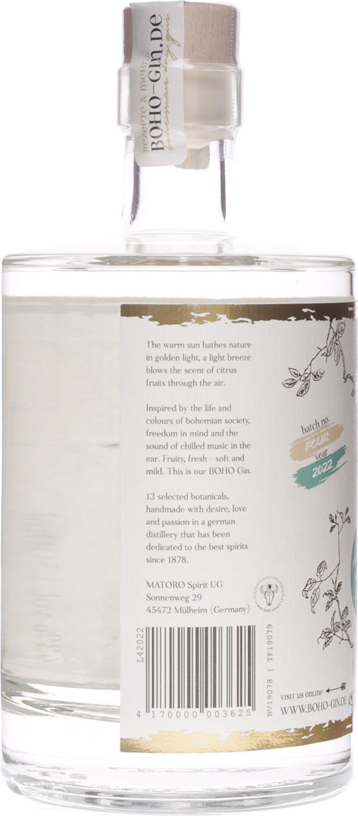 Boho Bohemian Dry Gin 0,5 Liter im Shop kaufen.