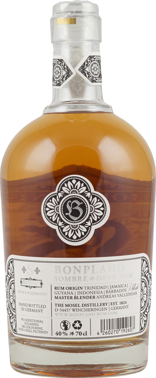 Bonpland Sombre Dark Rum 0,7l 40 %