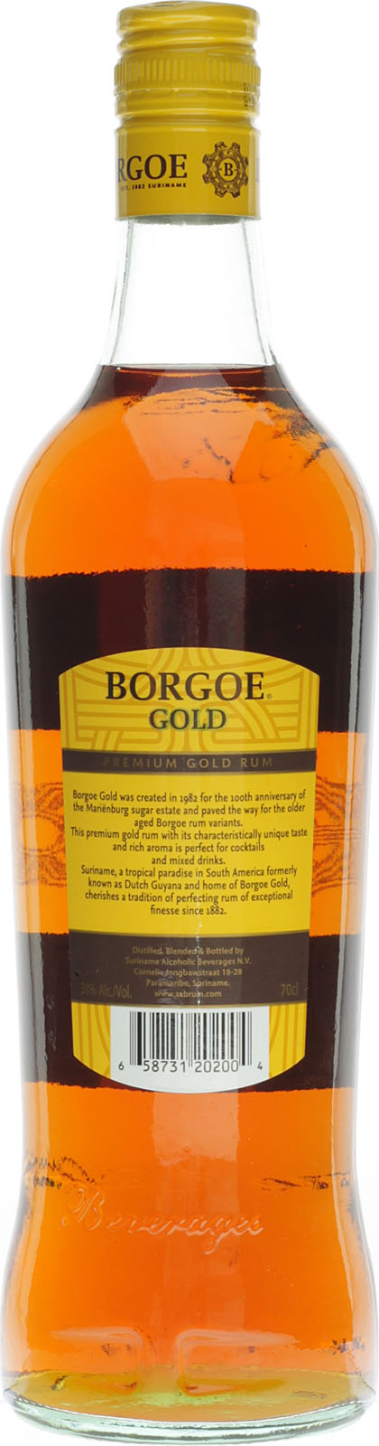 Borgoe 82 Gold Rum aus Suriname im Shop kaufen.