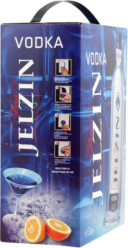Boris Jelzin Vodka Bag in Box 3l 37,5% im Shop kaufen.