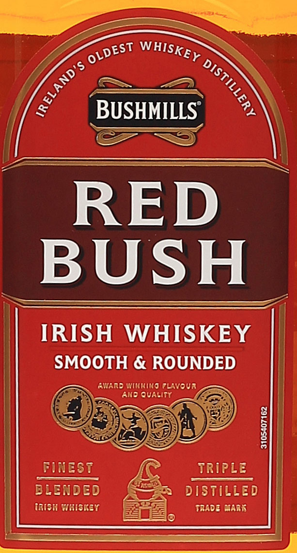 Bushmills Red Bush Irish Whiskey, exquisiter Blend
