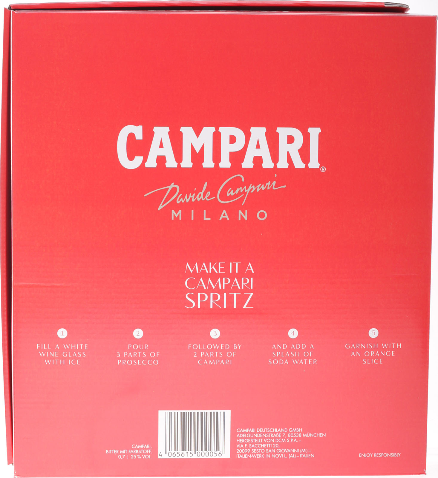 Campari Geschenkset 0,7 Liter 25% Vol.