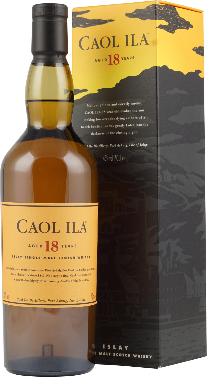 Caol Ila Single Islay Single Malt Scotch Whisky (18 Jah
