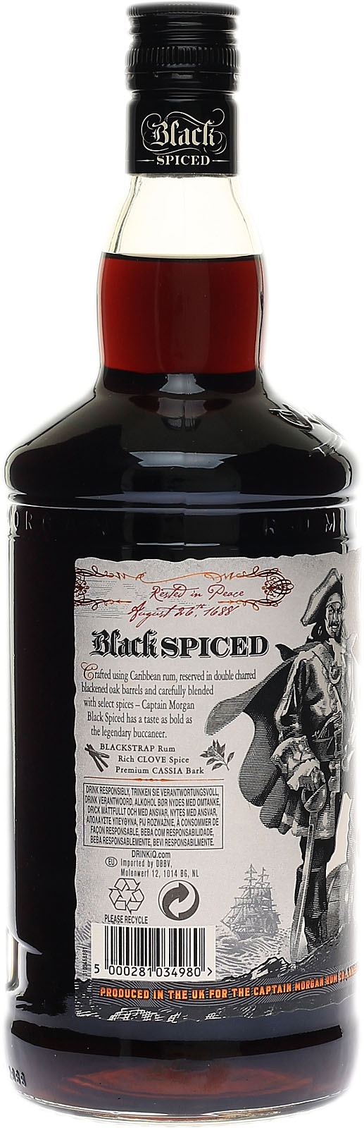 Captain Morgan Black Spiced 1 Liter 40 % Vol.