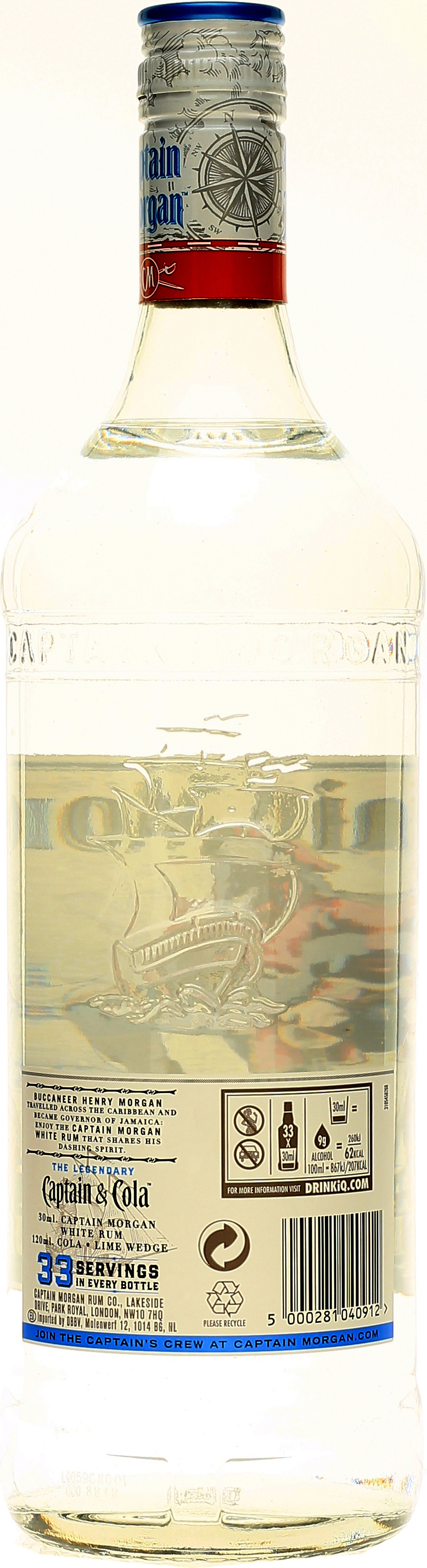 Captain Morgan White Rum mit 1 Liter kaufen