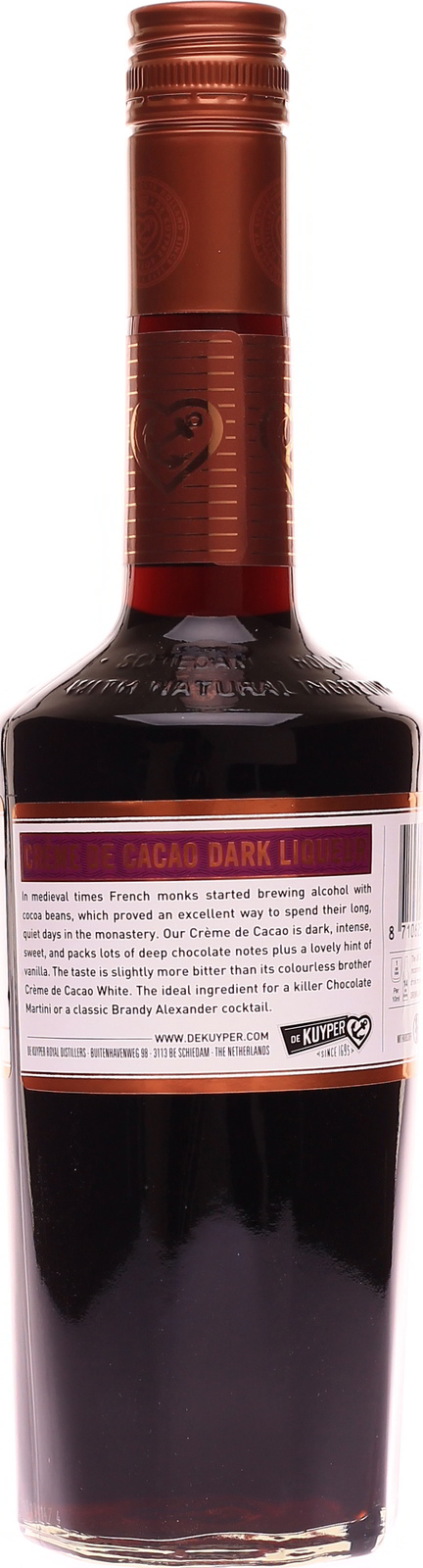 De Kuyper Creme de Cacao brown, cremiger Likör aus den
