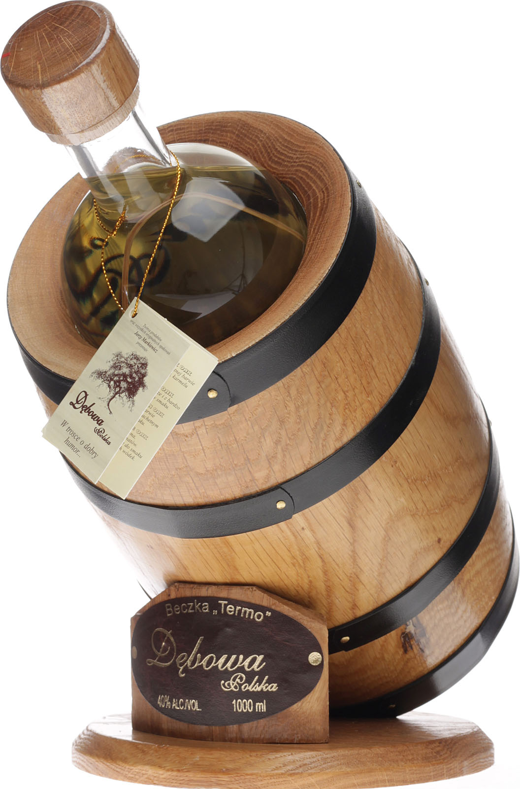 Debowa Oak Vodka im Thermofass 1,0 Liter 40 % Vol.