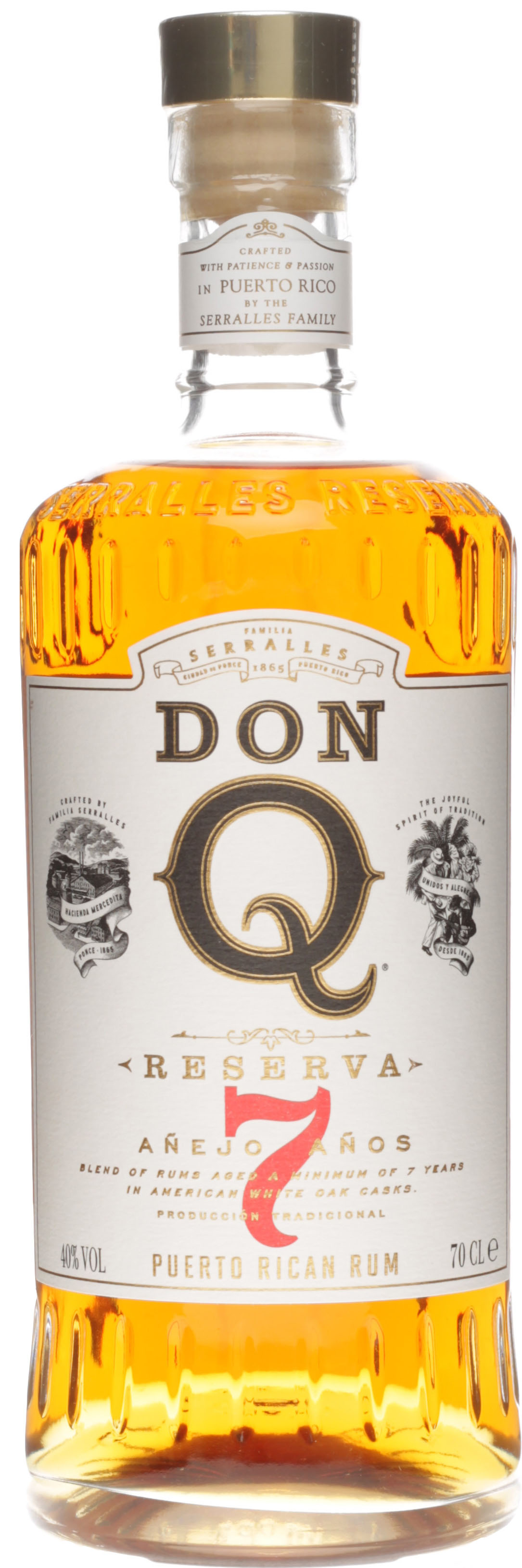Don Q Reserva 7 Jahre Rum - 0,7L 40% Vol.