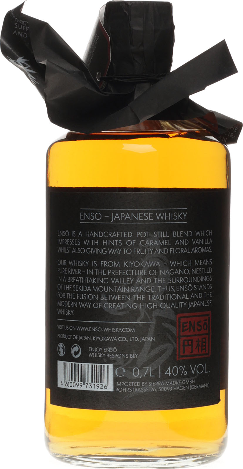 Enso Japanese Whisky 0,7 Liter 40 % Vol. Geschenkset, j