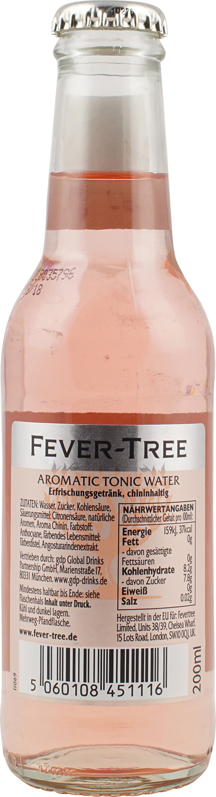 Fever Tree Aromatic Tonic Water (inkl. 0,15€ Pfand) 0,2