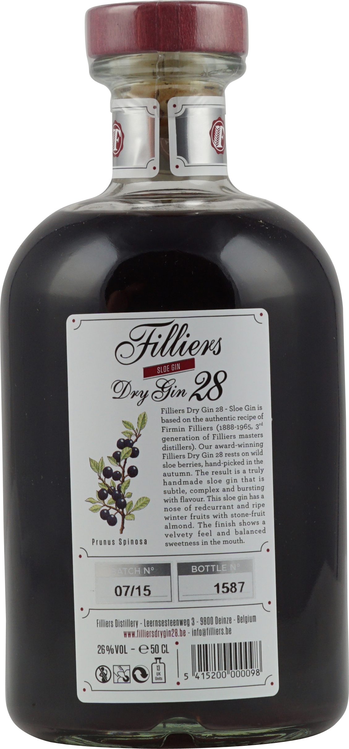 Filliers 28 Sloe Gin bei barfish.de kaufen