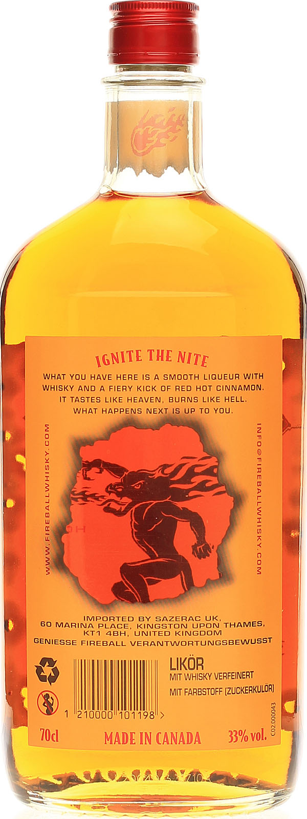 Fireball Whisky & Cinnamon Liqueur hier bei uns im Shop