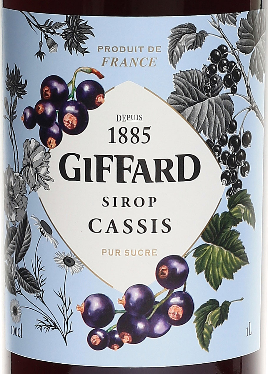 Giffard Cassis (Schwarze Johannisbeere) Sirup 1 Liter b