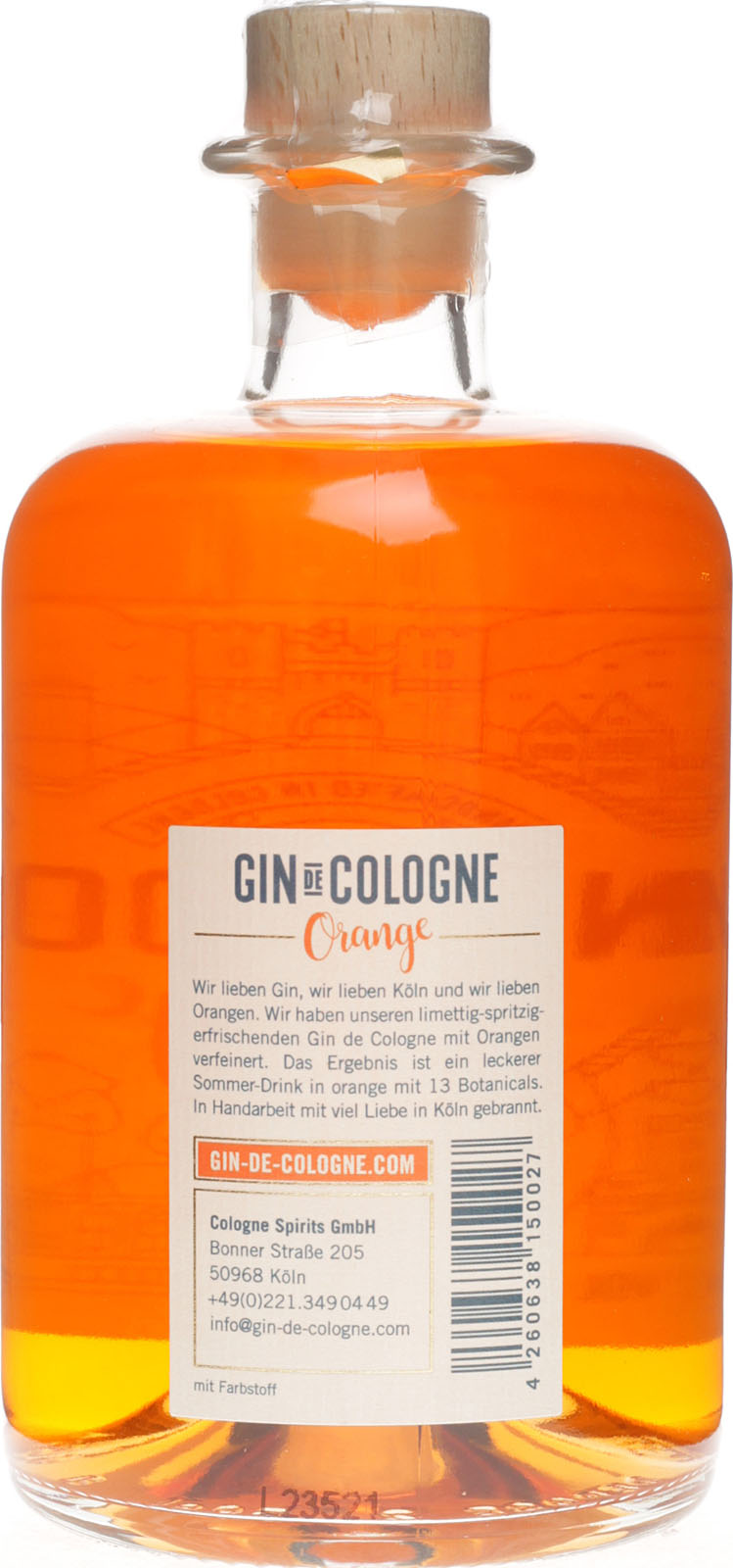 Gin de Cologne Orange 0,5 Liter 42 % Vol. im Shop kaufe