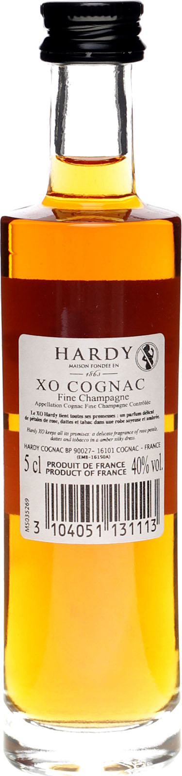Hardy Cognac XO Fine Champagne bei uns im Shop kaufen.