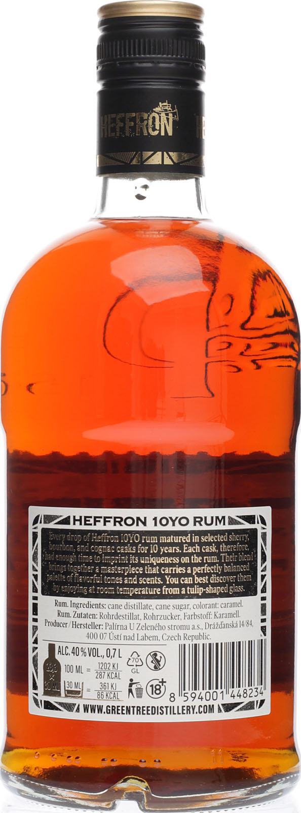 Heffron 10 Jahre Rum 0,7 Liter 40% Vol. im Shop kaufen.