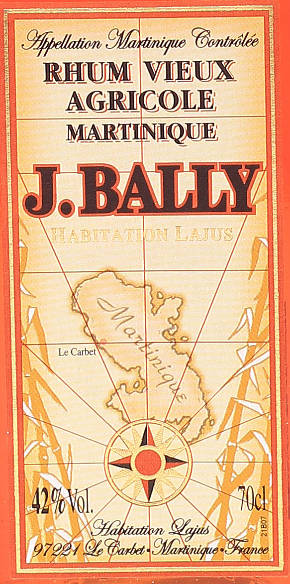 J. Bally Rhum Vieux Agricole mit 0,7 Liter kaufen