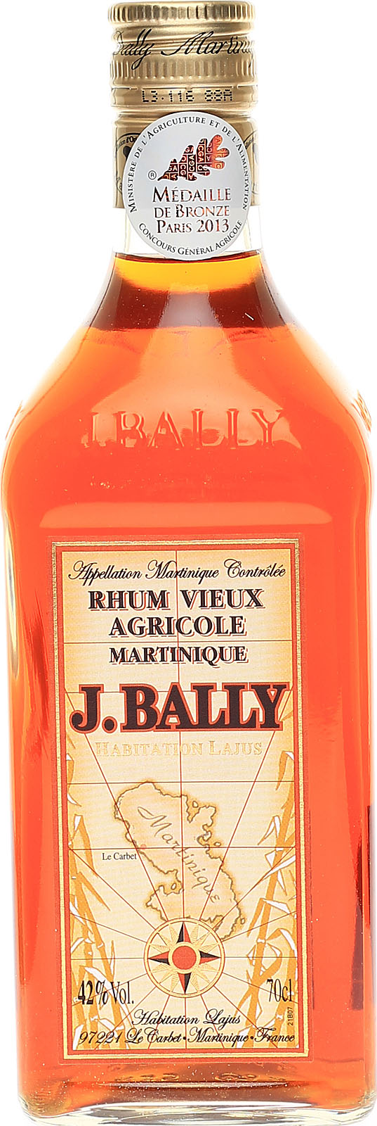 J. Bally Rhum Vieux Agricole mit 0,7 Liter kaufen