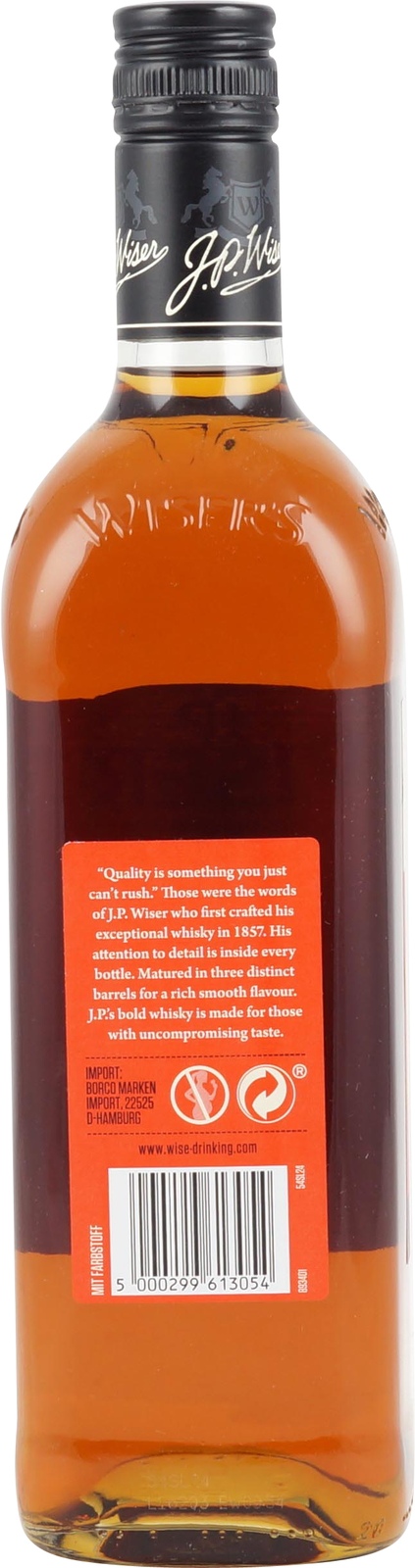 J.P. Wiser´s Triple Barrel Canadian Whisky (10 Jahre) 0