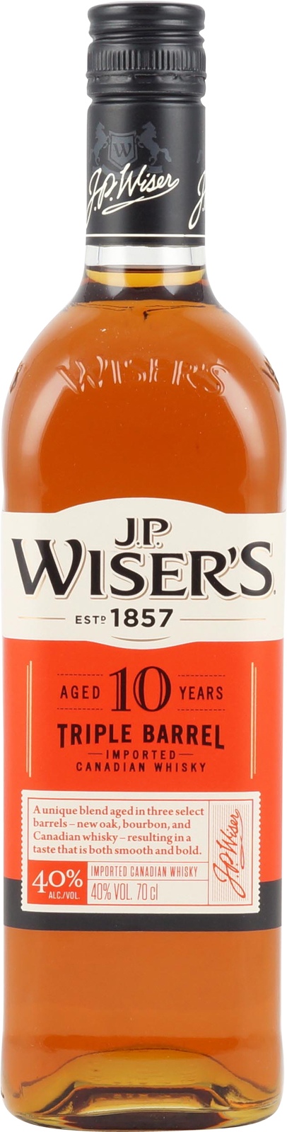 J.P. Wiser´s Triple Barrel Canadian Whisky (10 Jahre) 0