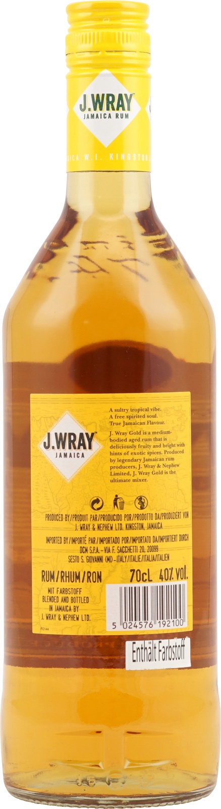 J.Wray Gold Jamaica Rum 0,7 Liter 40% Vol. günstig im S