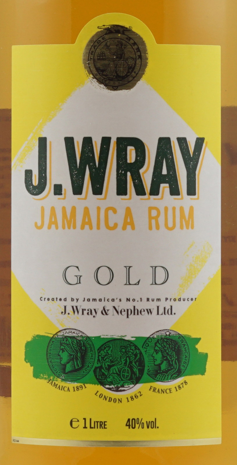 J.Wray Gold Jamaica Rum 1 Liter 40% Vol.