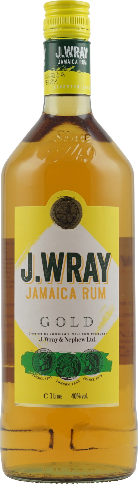 J.Wray Gold Jamaica Rum 1 Liter 40% Vol.