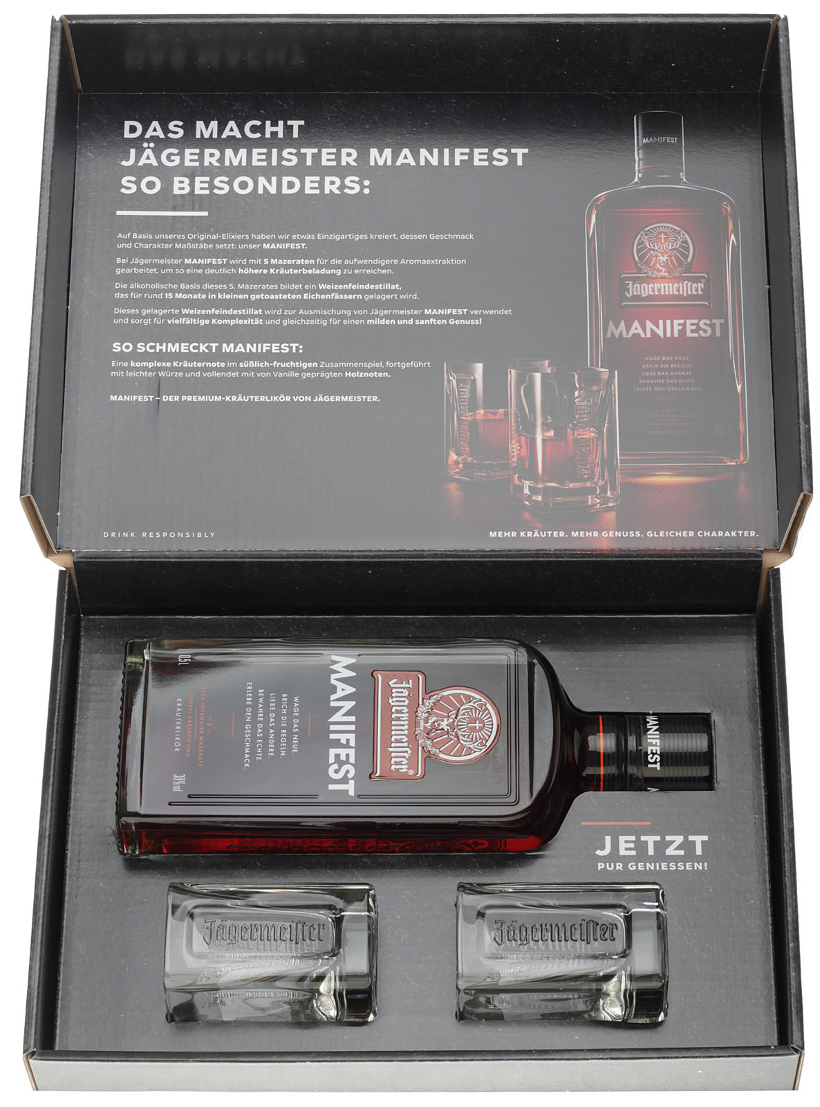 Jägermeister Manifest Geschenkset mit 2 Gläsern im Shop