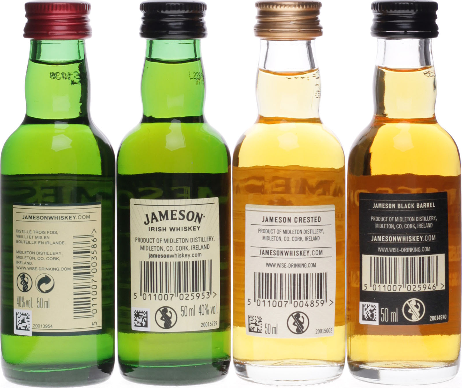Jameson Irish Whiskey Mini Set 4 x 0,05 Liter kaufen.