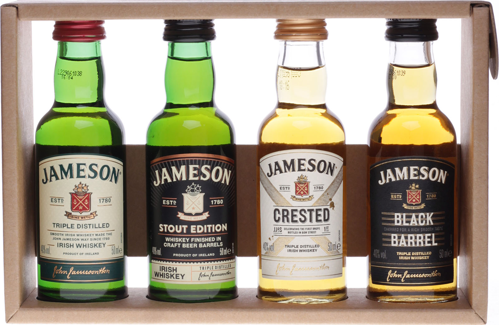 Jameson Irish Whiskey Mini Set 4 x 0,05 Liter kaufen.