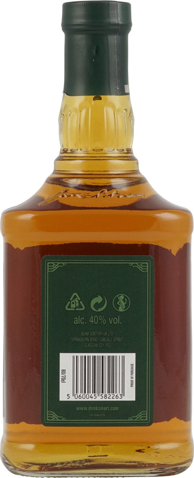 Jim Beam Kentucky Straight Rye Whiskey 0,7 Liter 40% Vo