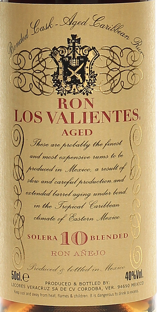Los Valientes Rum 10 Jahre aus Mexiko kaufen