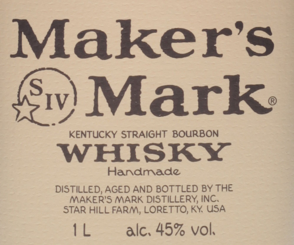 Maker´s Mark Kentucky Straight Bourbon Whisky 1 Liter i