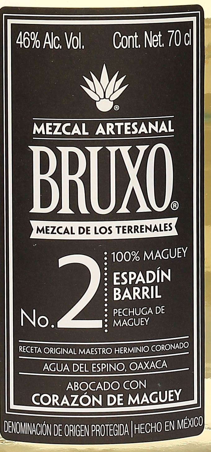 Mezcal BruXo No 2, hochwertiger Agavenschnaps