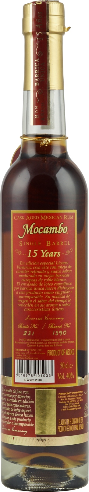 Mocambo Ron 15 Anos aus Mexiko online kaufen